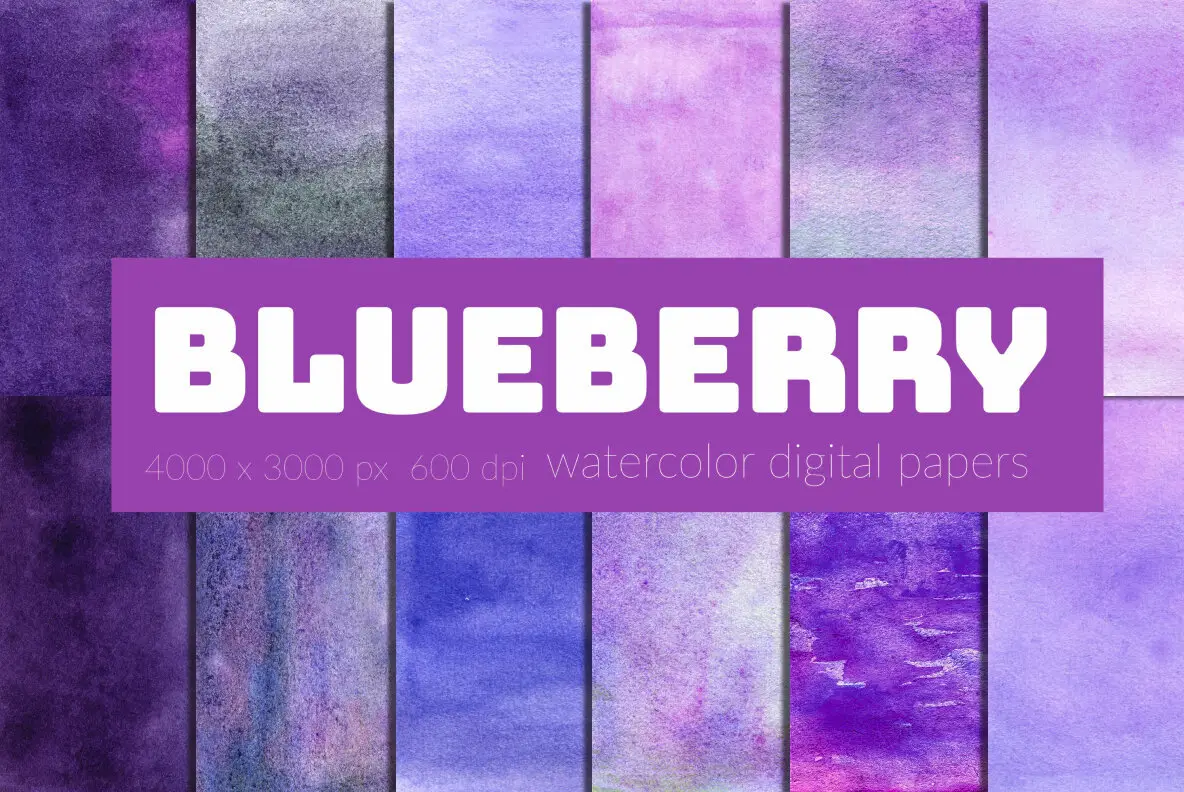 Watercolor Digital Papers Bundle Illustrations - YouWorkForThem