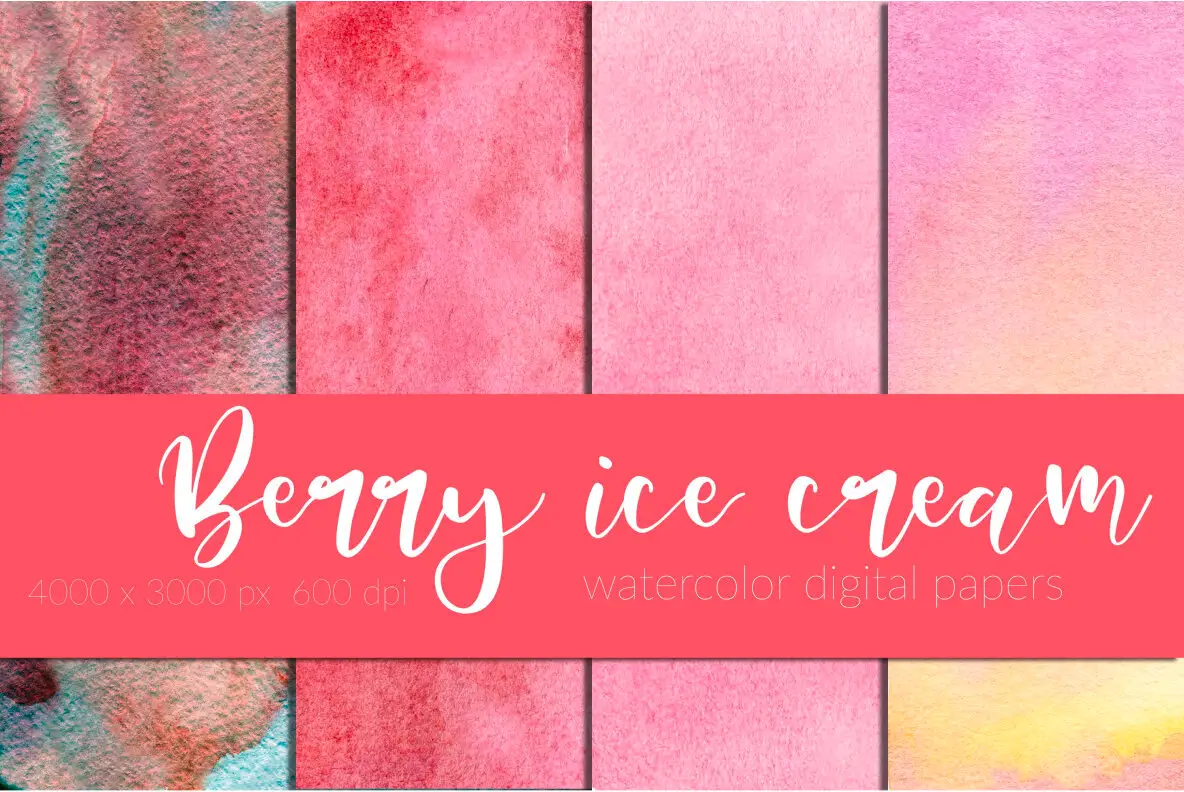 Watercolor Digital Papers Bundle Illustrations - YouWorkForThem