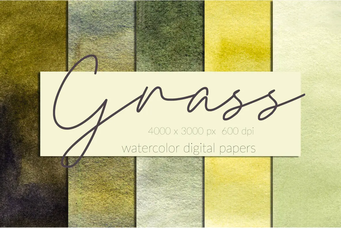 Watercolor Digital Papers Bundle Illustrations - YouWorkForThem