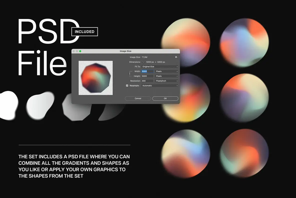 Gradient Shapes Collection Graphics - YouWorkForThem