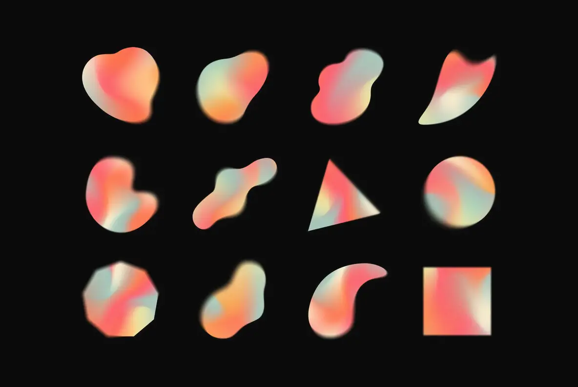 Gradient Shapes Collection Graphics - YouWorkForThem