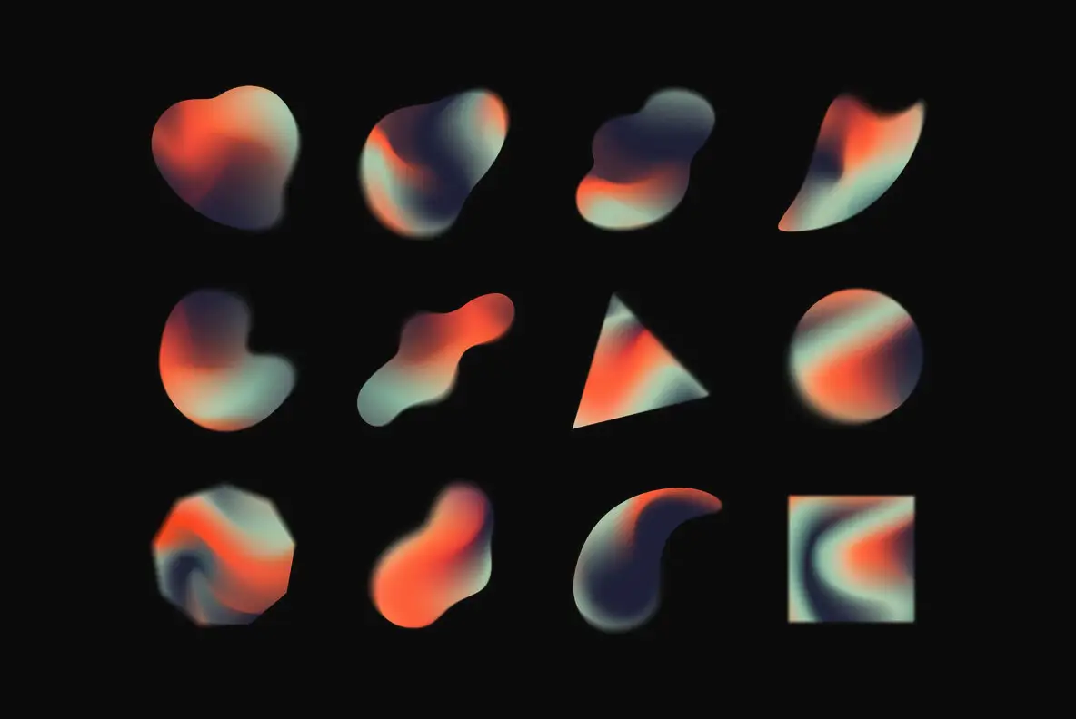 Gradient Shapes Collection Graphics - YouWorkForThem