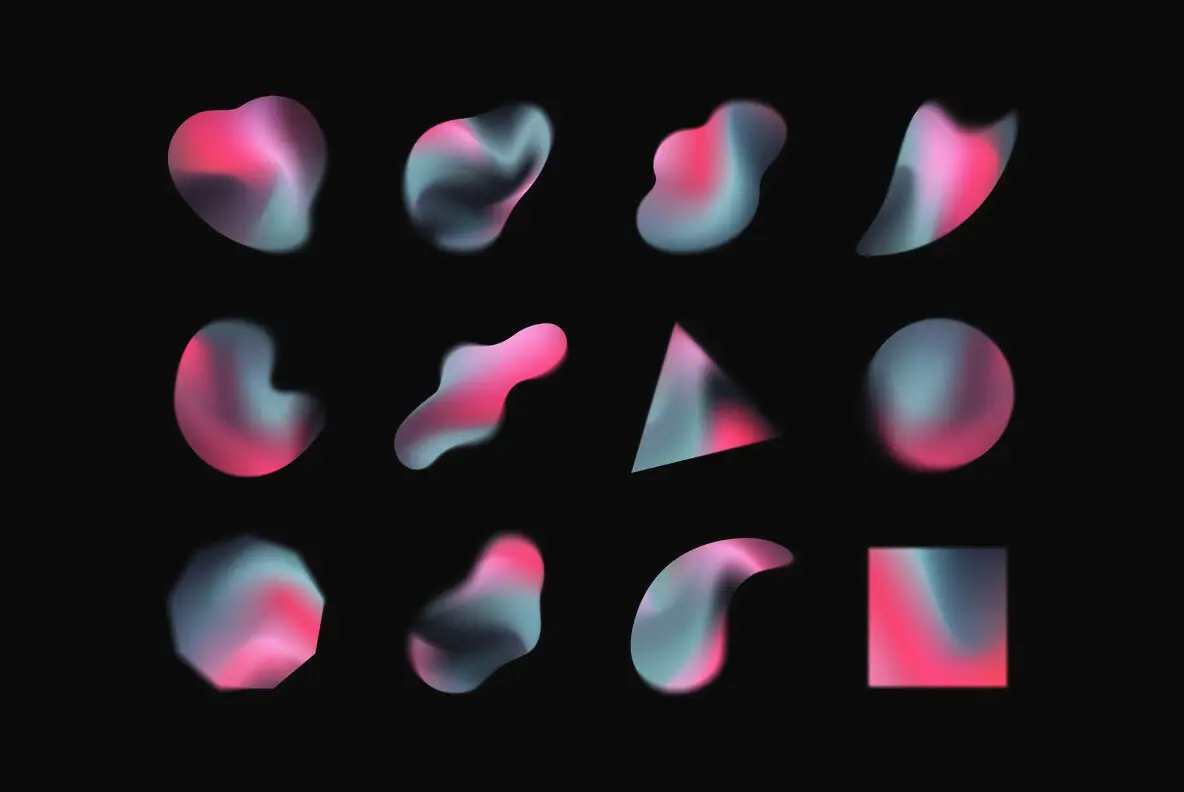 Gradient Shapes Collection Graphics - YouWorkForThem