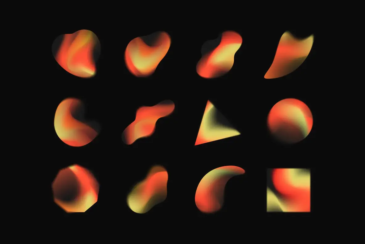 Gradient Shapes Collection Graphics - YouWorkForThem