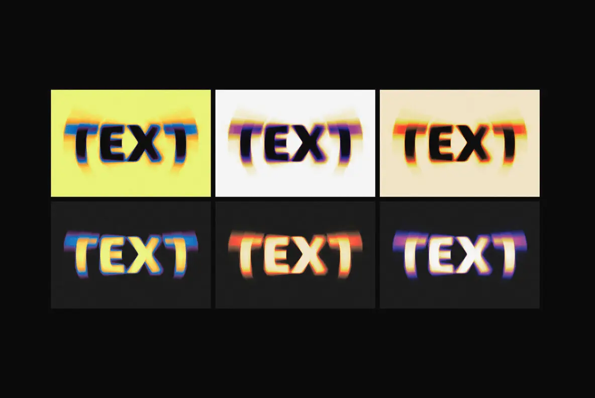 Circle Blur Text Effect Font - FontPath