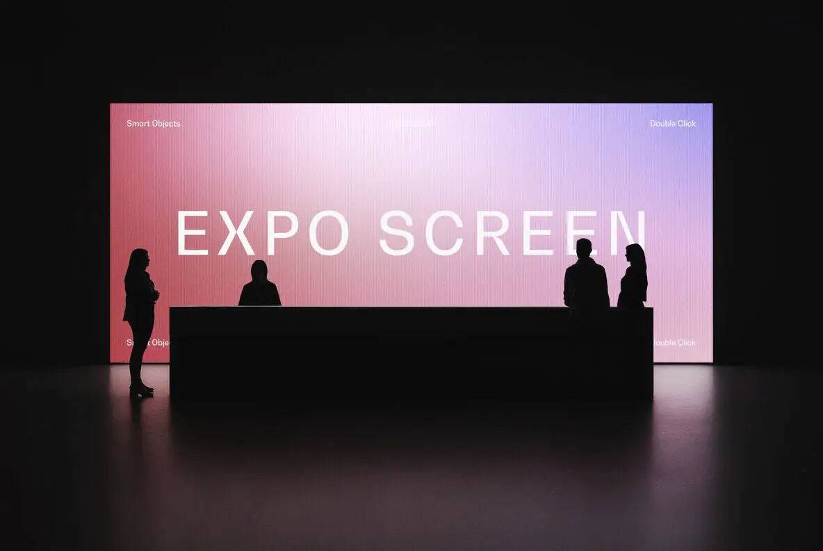 Large Expo Screen Mockup Mockups - YouWorkForThem