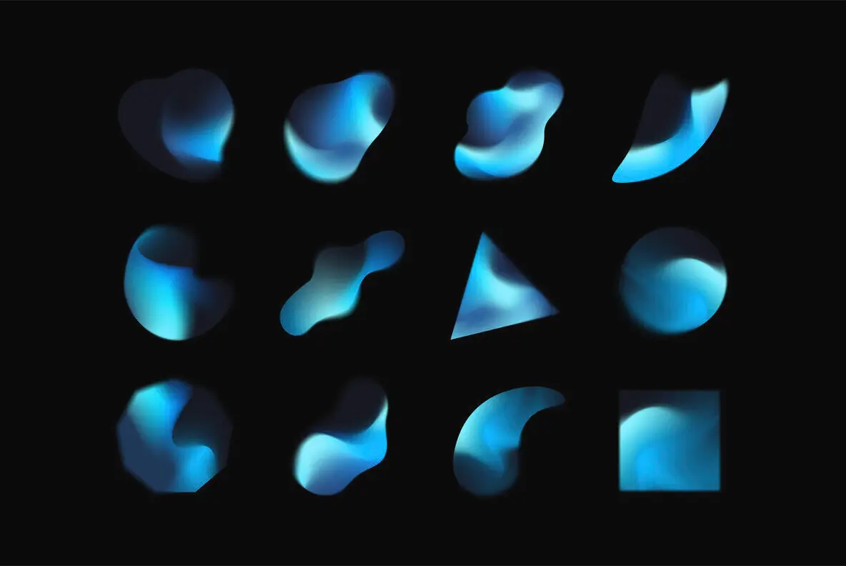 Grain Gradient Shapes Collection Textures - YouWorkForThem