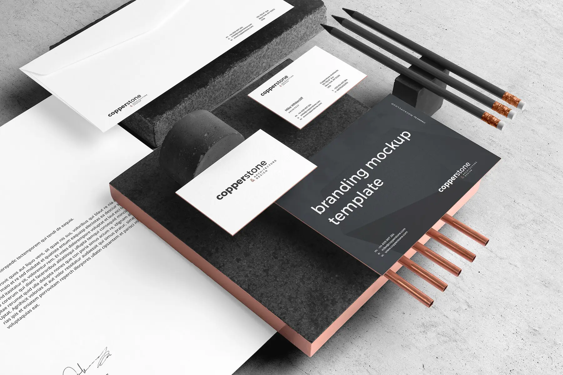 Copperstone Branding Mockup Vol. 2 Graphics - YouWorkForThem