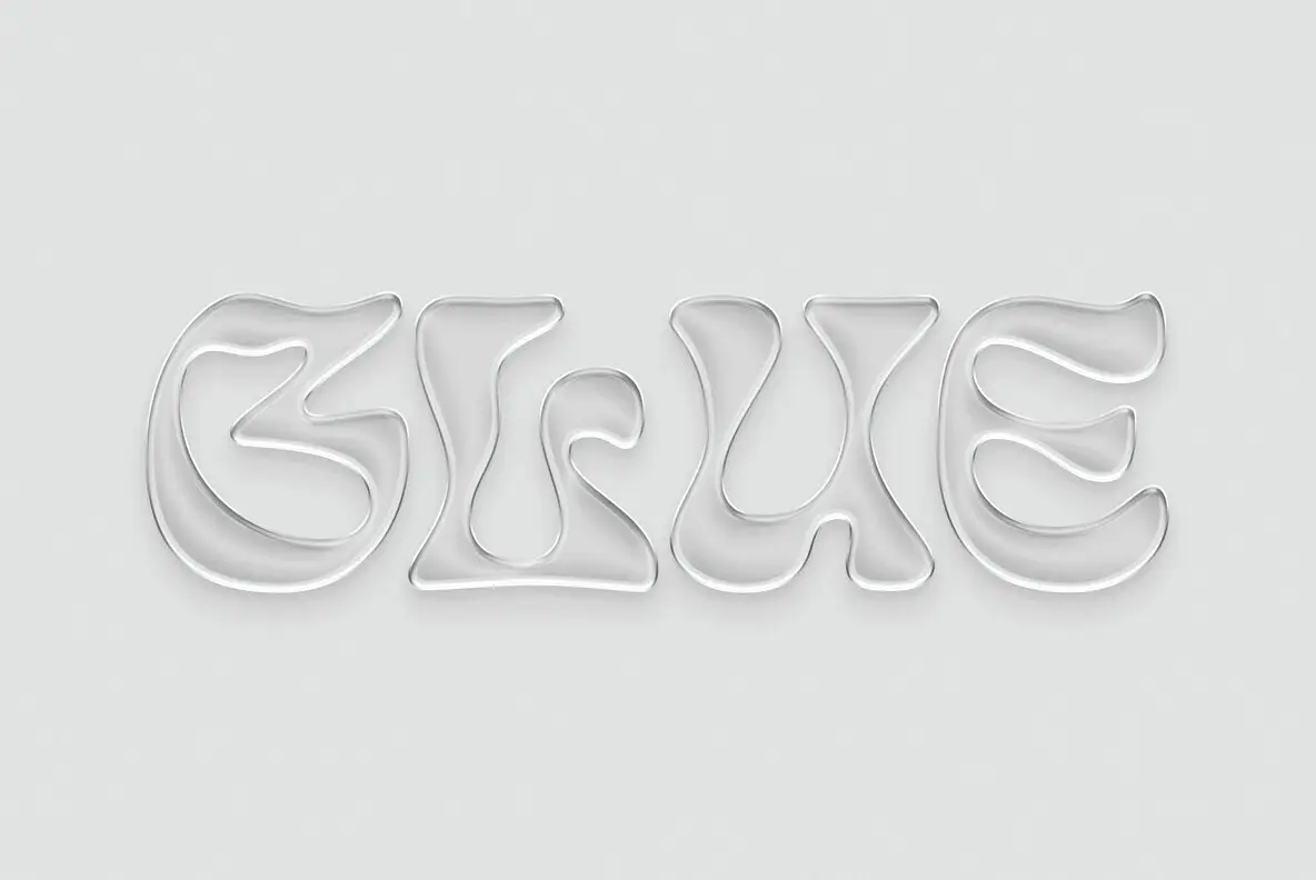 Plastic Glass Text Effect - YouWorkForThem