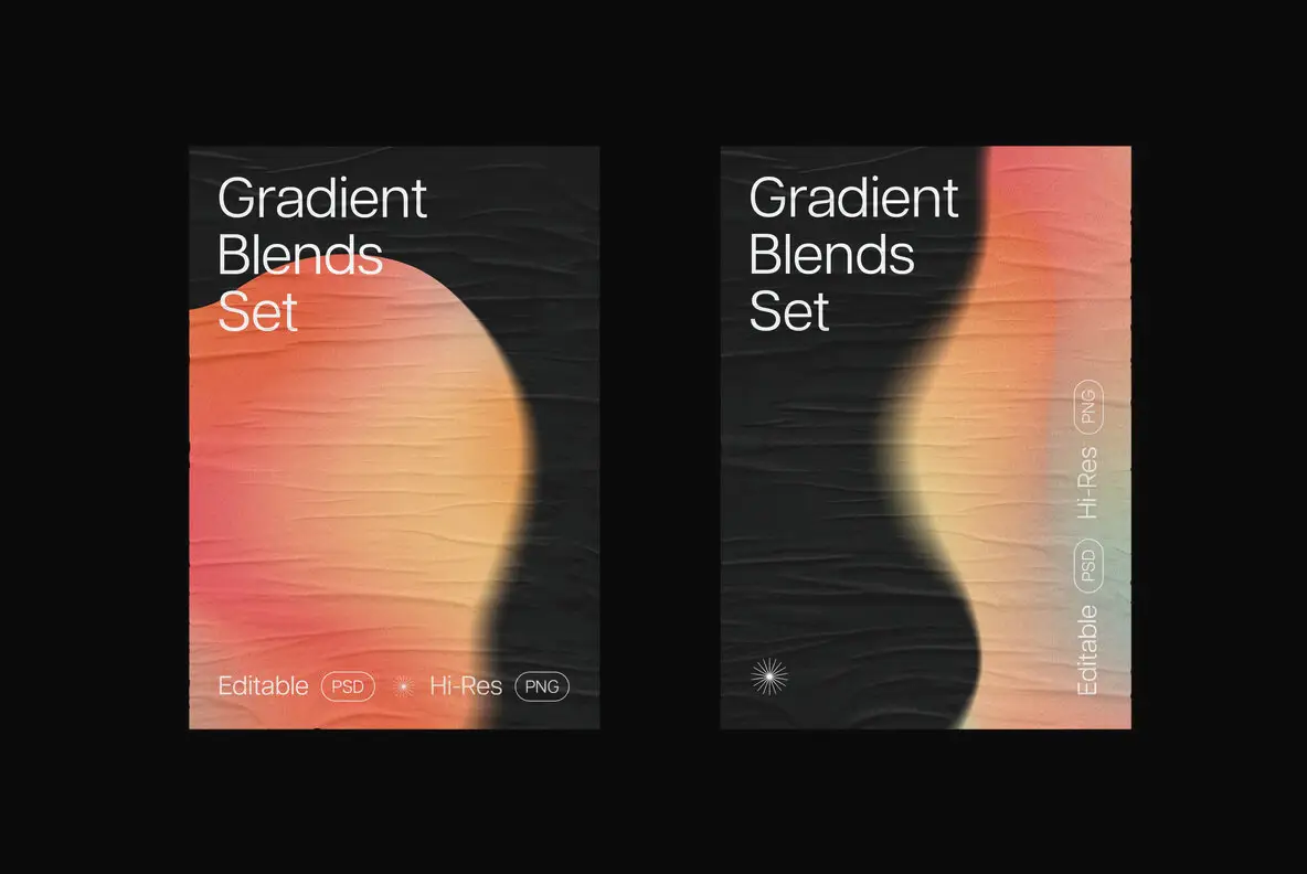 Soft Blend Gradient Shapes Collection Graphics - YouWorkForThem