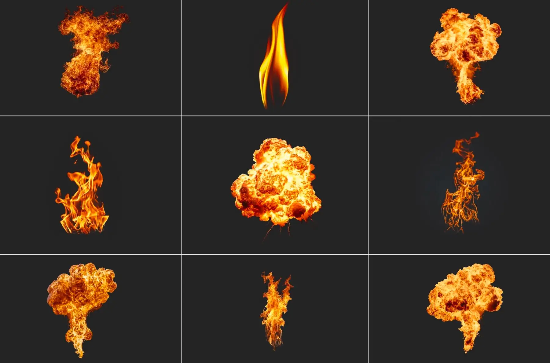 20 Realistic Explosions and Fire Textures - YouWorkForThem