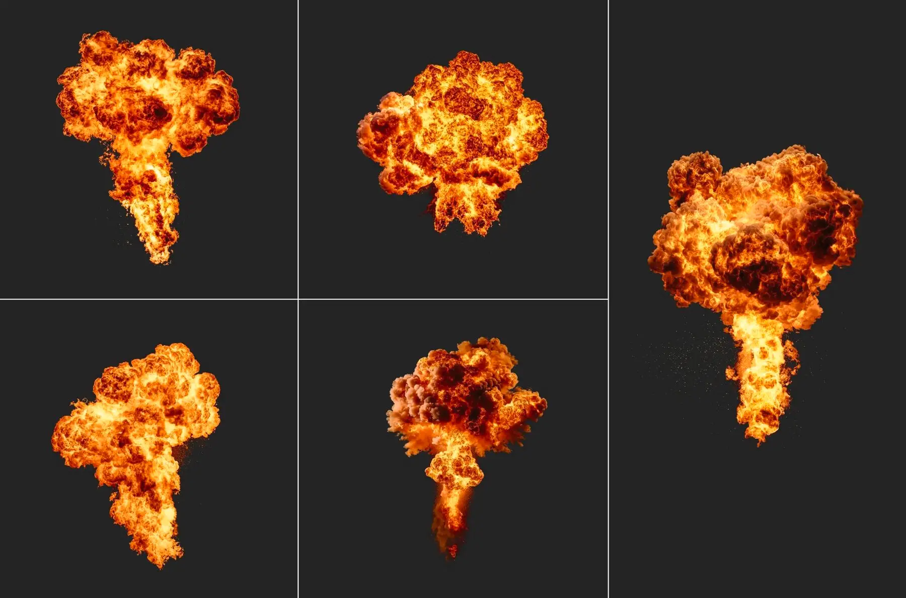 20 Realistic Explosions and Fire Textures - YouWorkForThem