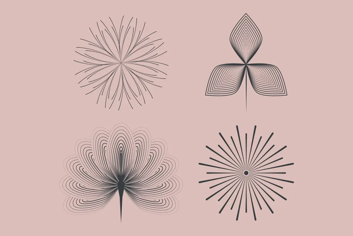 25 Ornamental Floral Designs and Icons Graphics - YouWorkForThem
