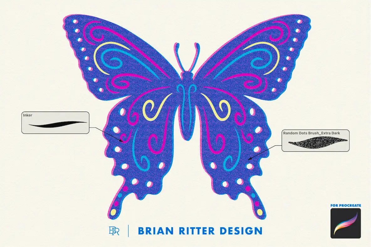 Risograph Toolkit for Procreate - YouWorkForThem