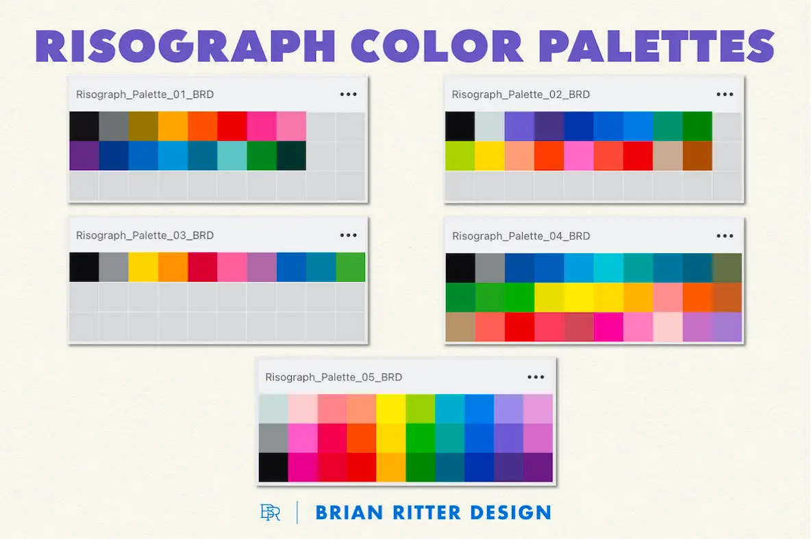 Risograph Toolkit for Procreate - YouWorkForThem
