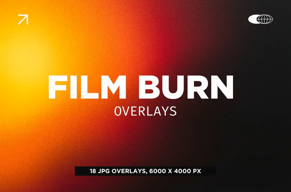 18 Film Burn Overlays Graphics - YouWorkForThem