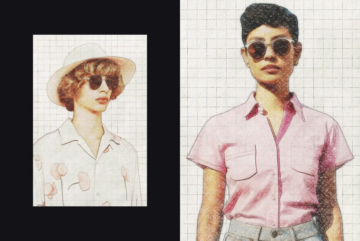 Pencil Drawing Photo Effect - YouWorkForThem