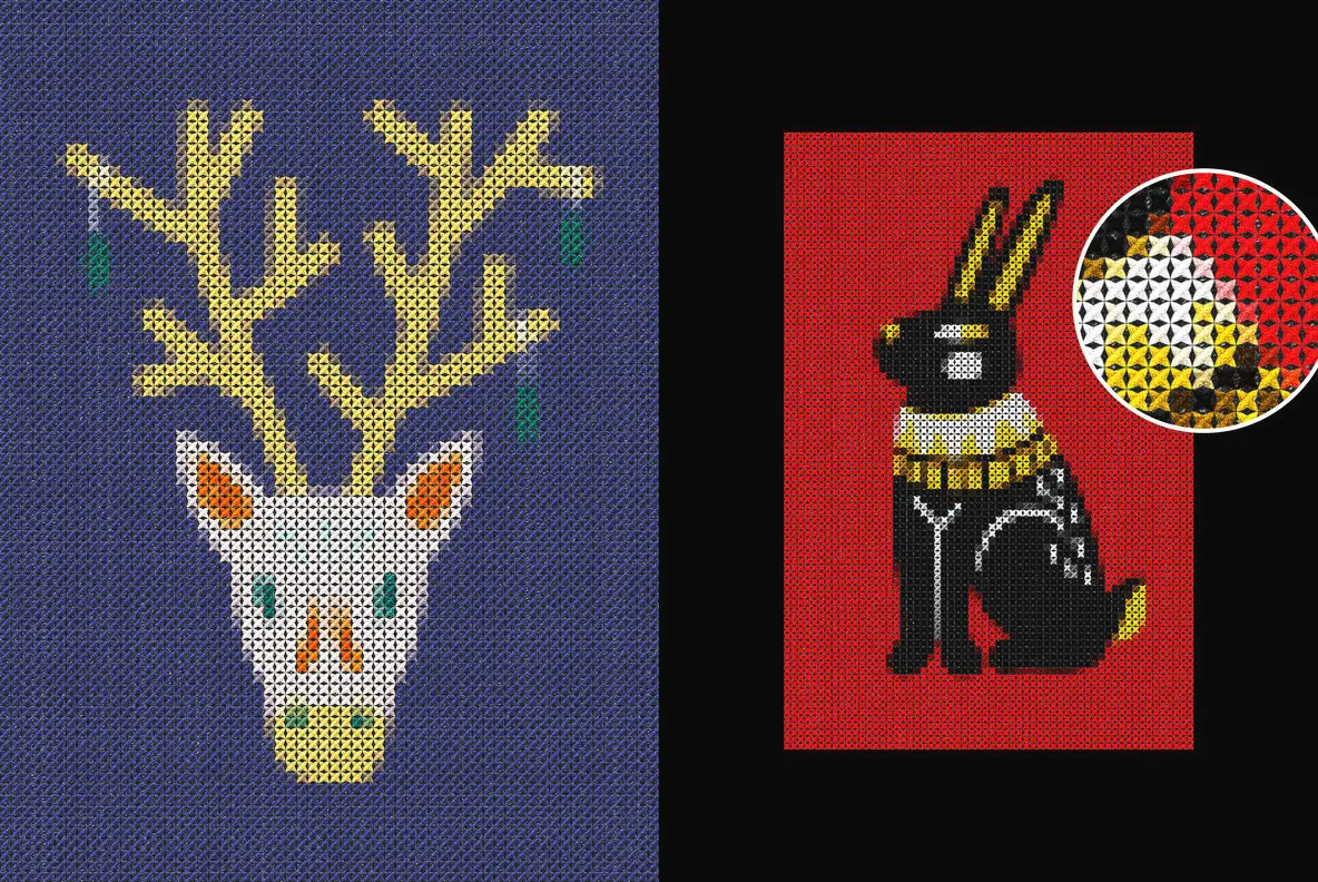 Embroidery Stitch Effect - YouWorkForThem