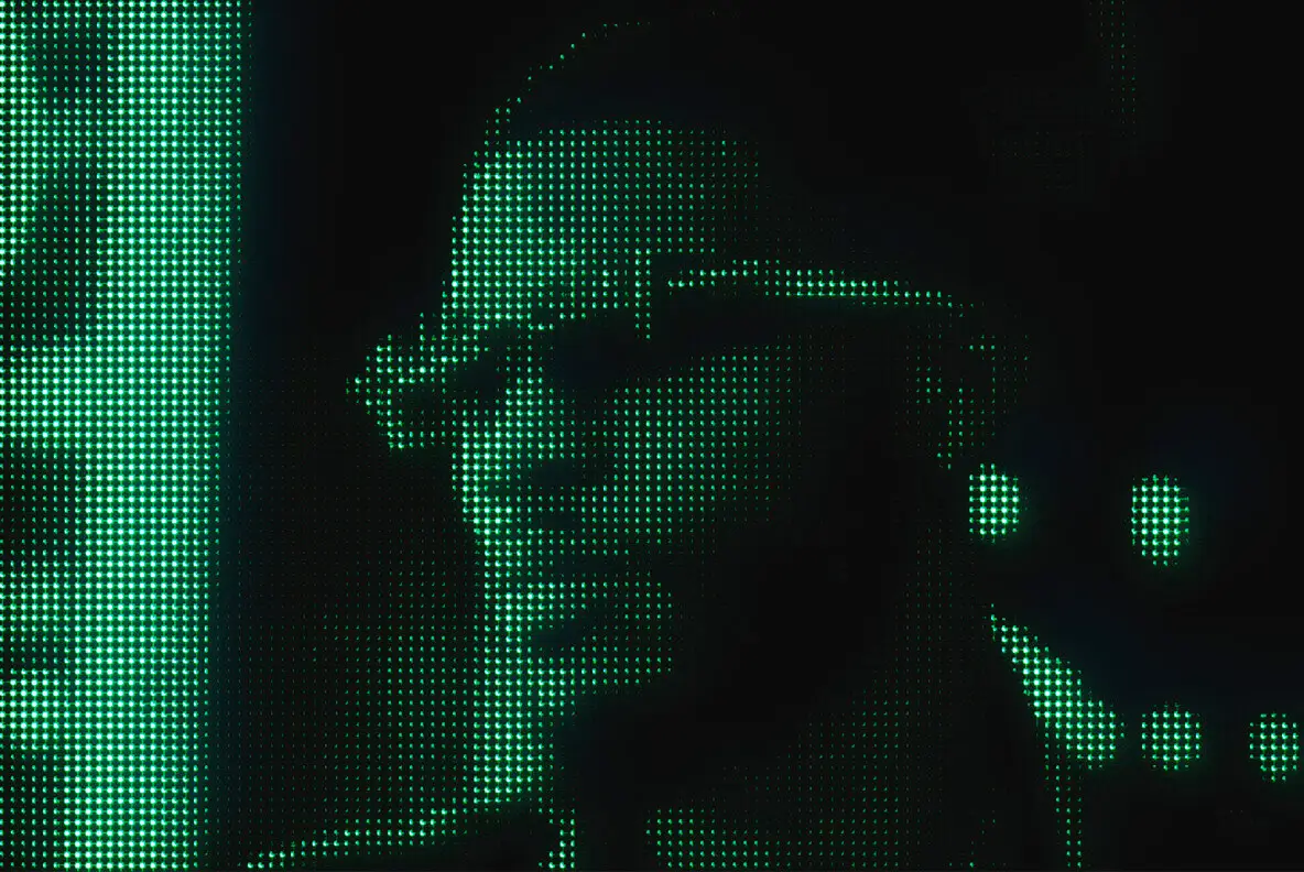 Retro Sci-Fi Matrix Monitor Effect - YouWorkForThem