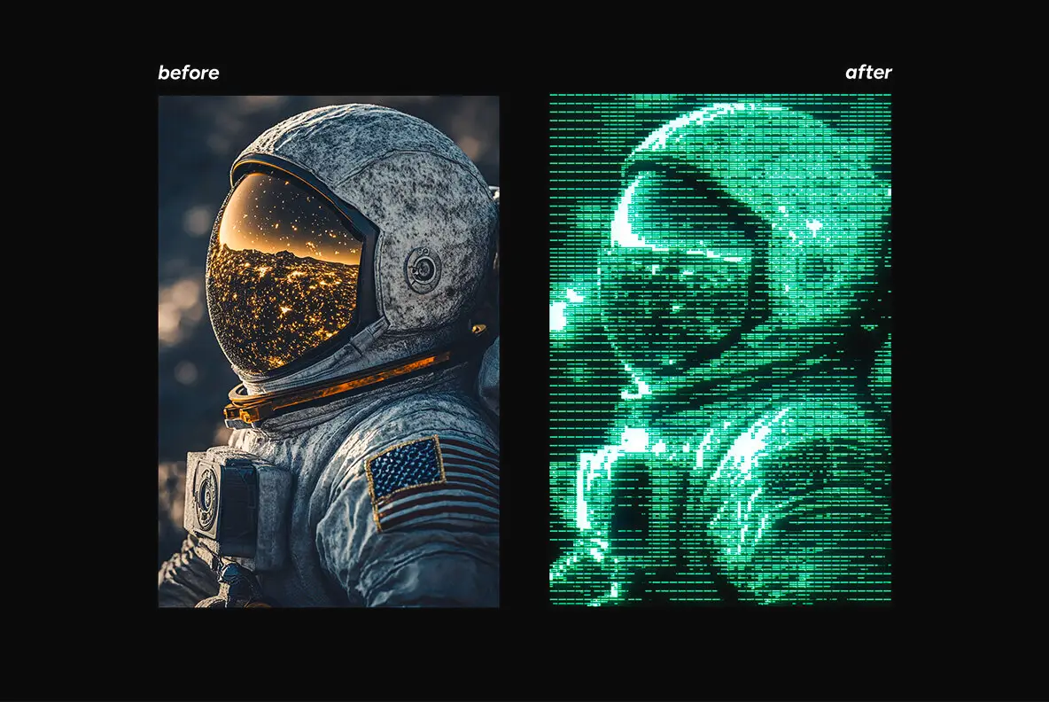 Retro Sci-Fi Matrix Monitor Effect - YouWorkForThem