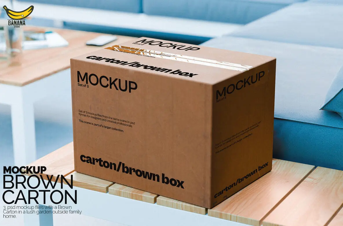 Brown Delivery Box Carton Graphics - YouWorkForThem
