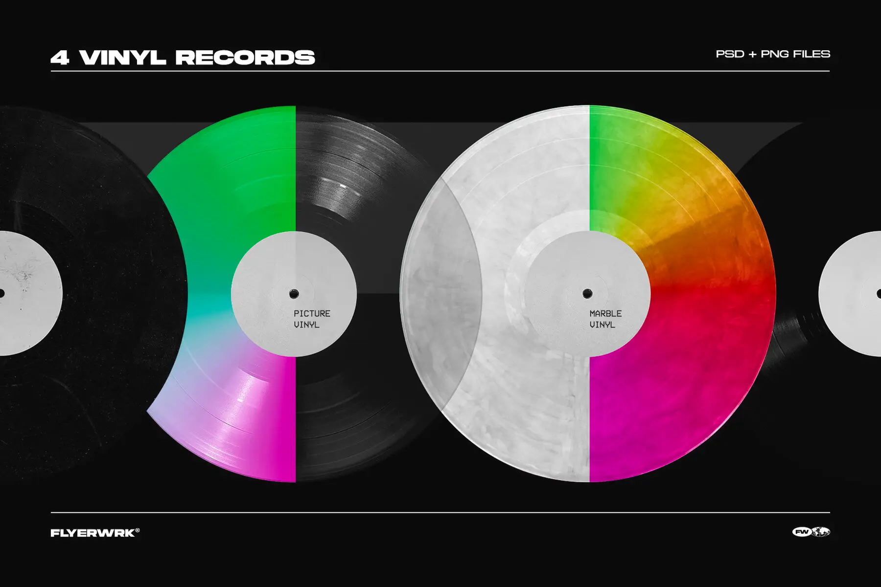 Vinyl Record Mockup Bundle Graphics - YouWorkForThem