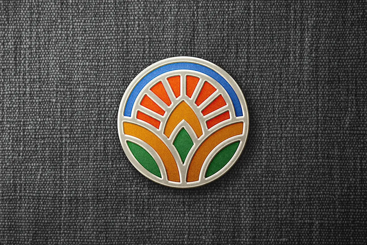 Metal Enamel Pin Mockup Graphics - YouWorkForThem
