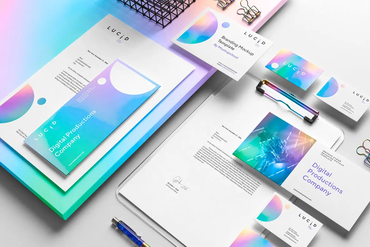 Lucid Branding Mockups Kit Vol.1 Graphics - YouWorkForThem