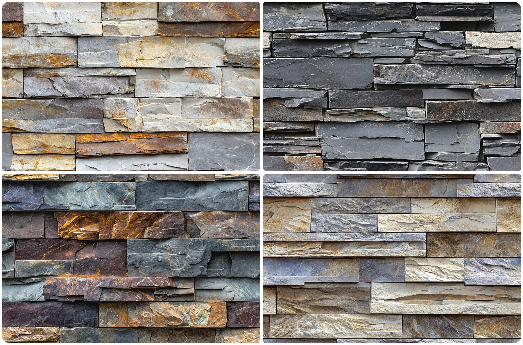 30 Stacked Stone Cladding Texture Backgrounds Graphics - YouWorkForThem