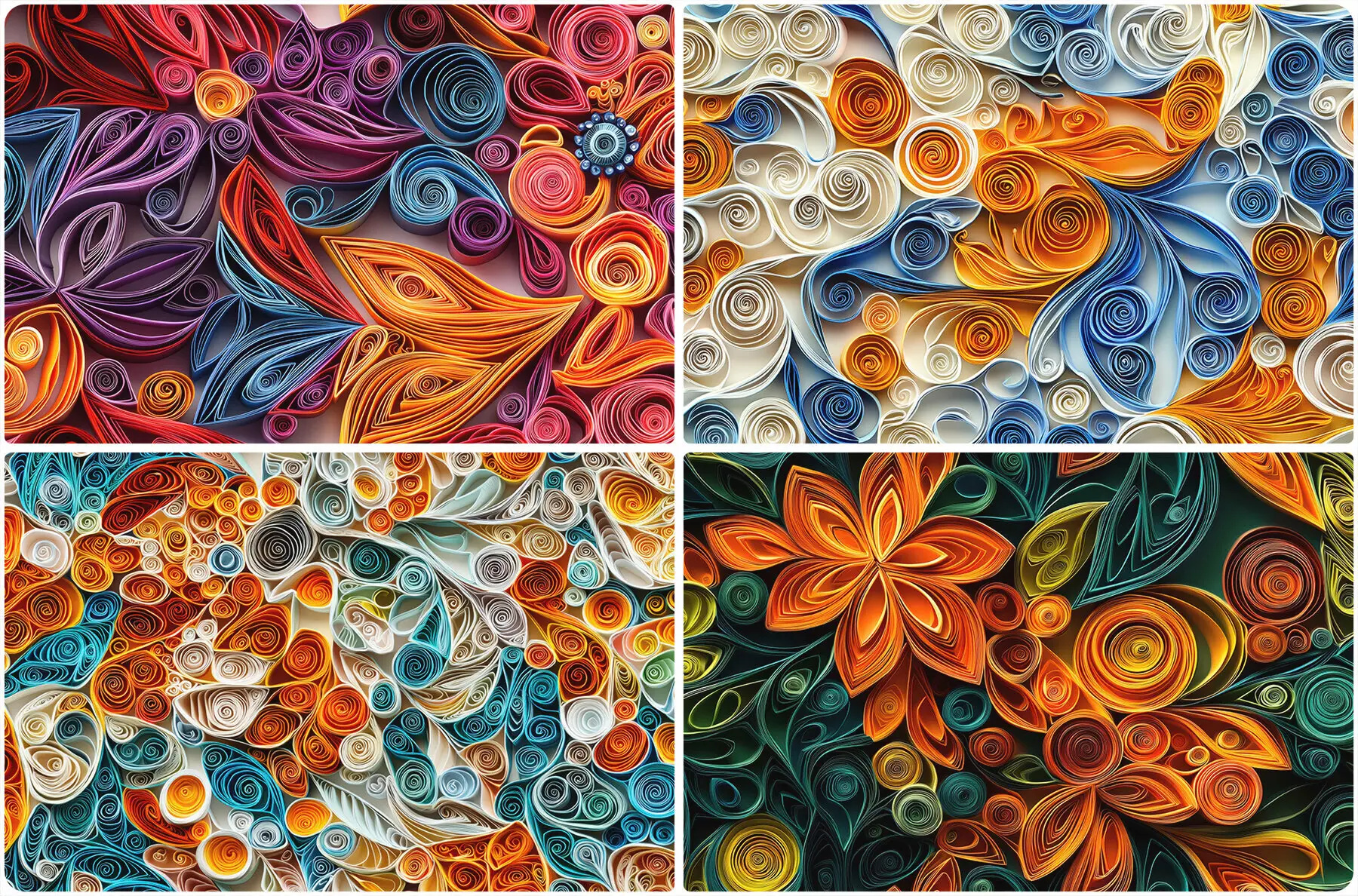 30 Paper Quilling Texture Backgrounds Graphics - YouWorkForThem