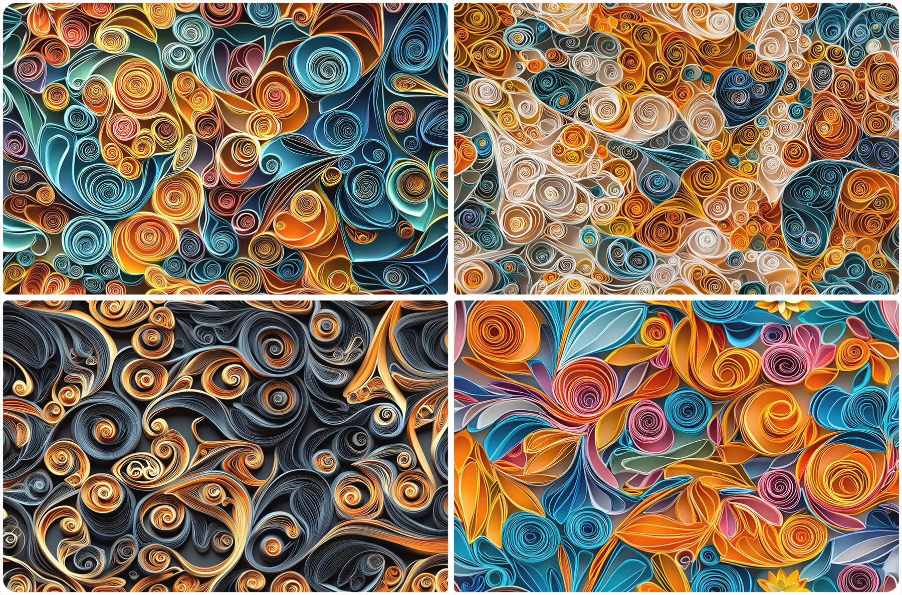 30 Paper Quilling Texture Backgrounds Graphics - YouWorkForThem