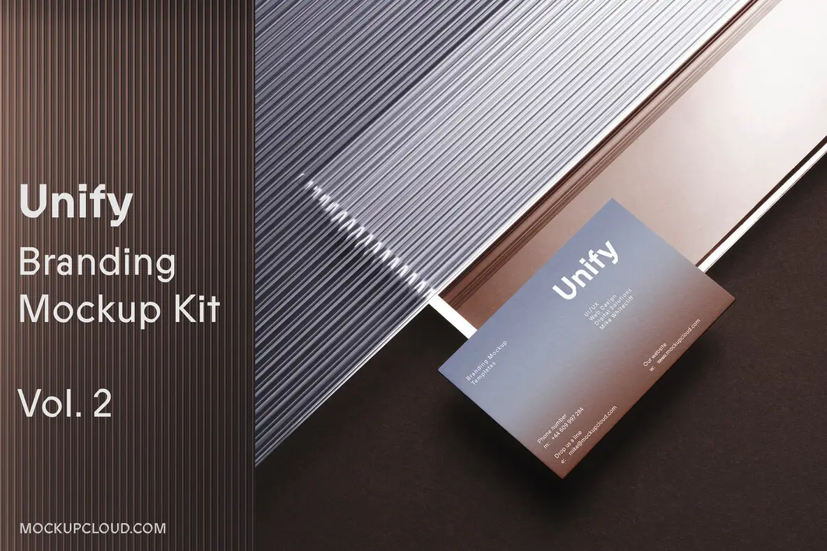 Unify Branding Mockups Kit Vol.2 Graphics - YouWorkForThem