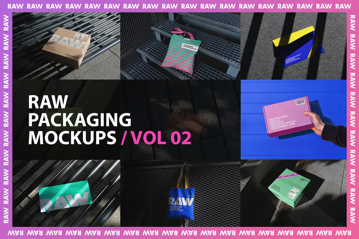 Box Packaging Mockups RAW Series 2 Graphics - YouWorkForThem