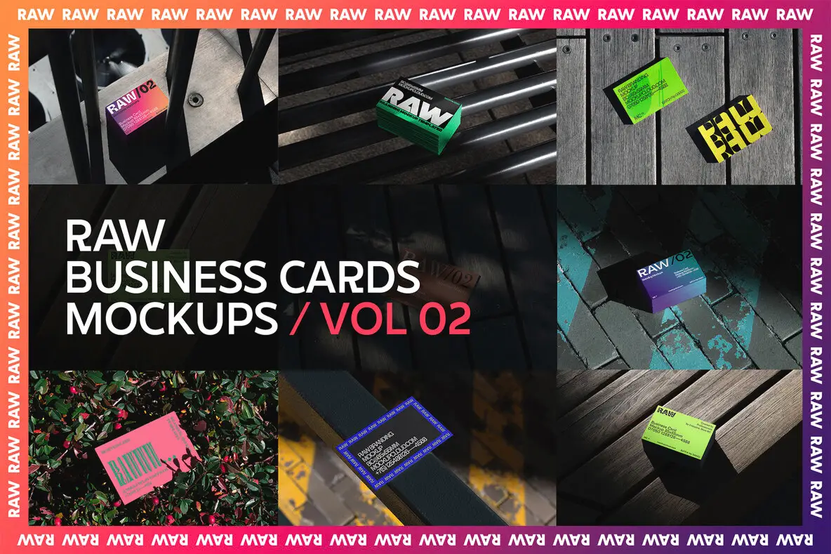 Business Cards Mockups RAW Series 2 Graphics - YouWorkForThem