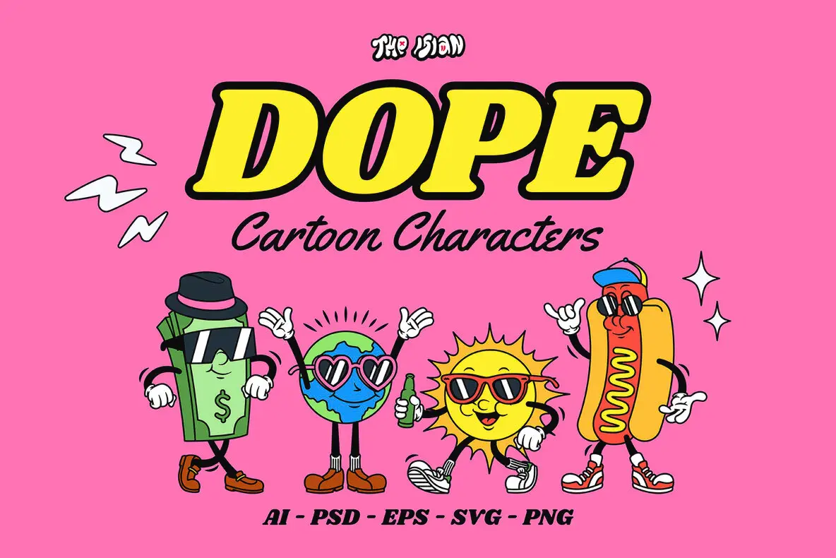 Dope Cartoon Characters Graphics - YouWorkForThem