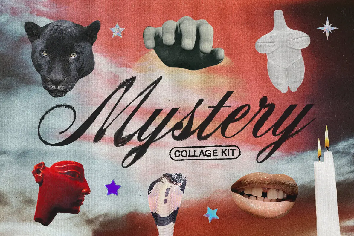 Mystery Collage Kit Graphics - YouWorkForThem