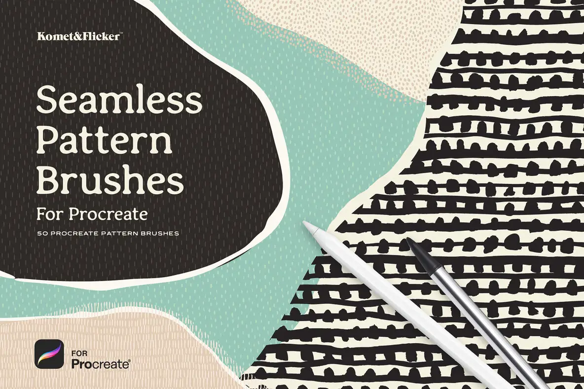 Seamless Pattern Brushes for Procreate - YouWorkForThem