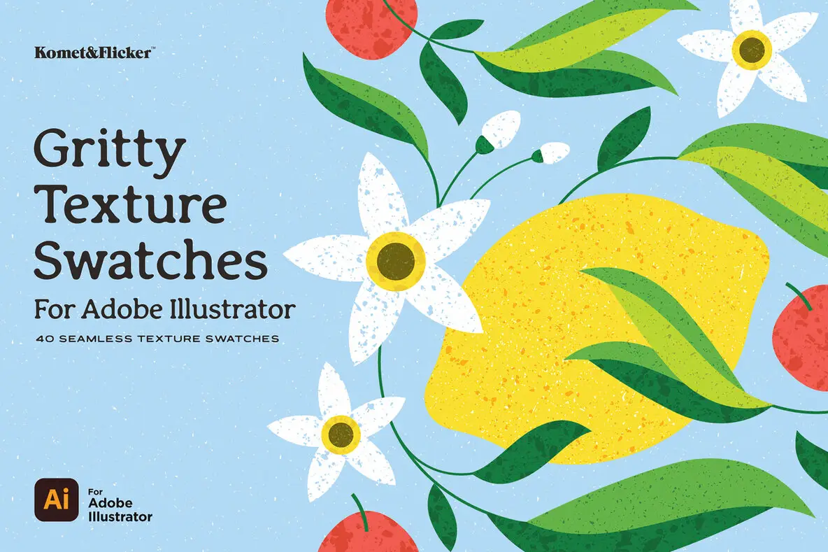 Gritty Texture Swatches for Illustrator Graphics - YouWorkForThem