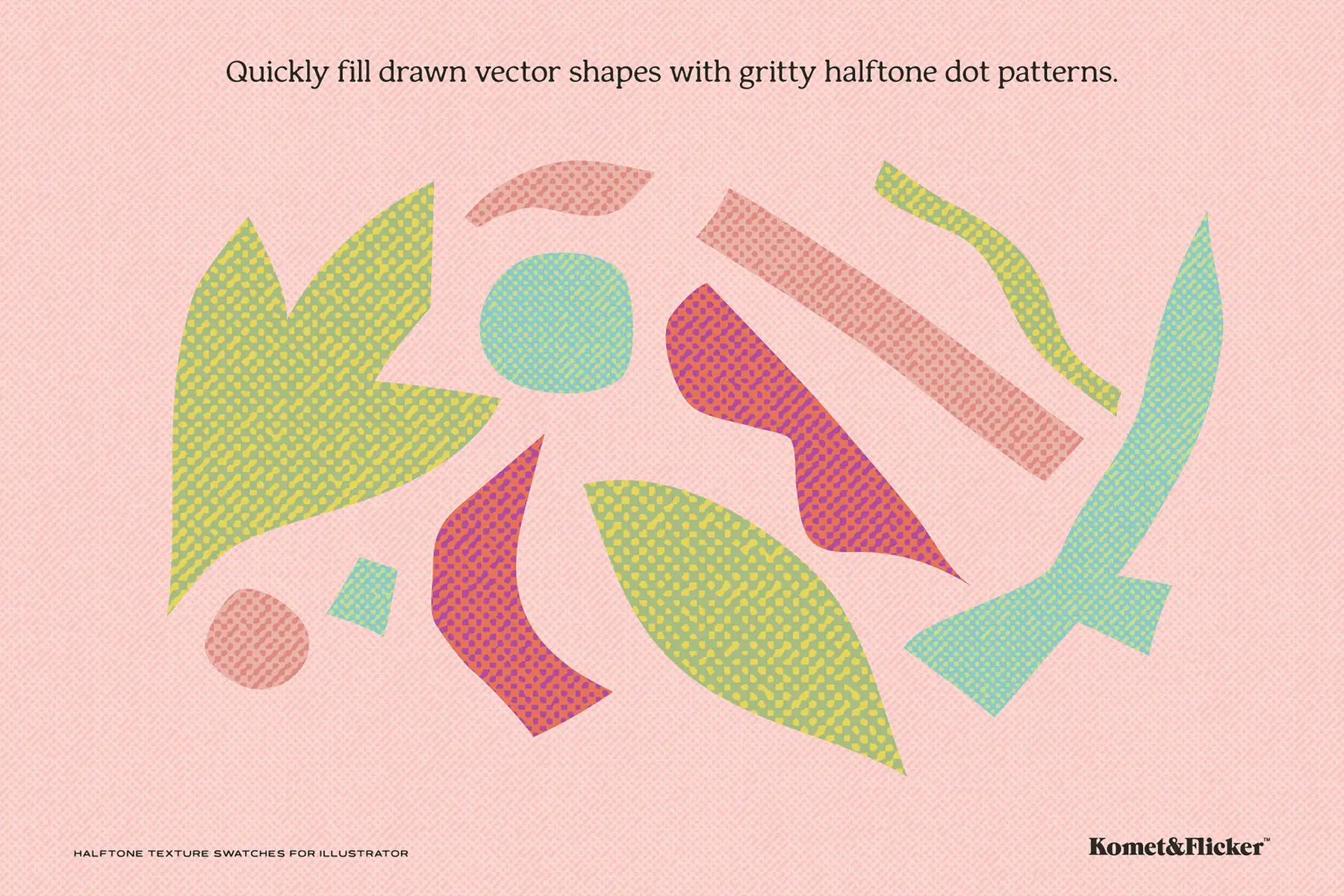 Halftone Texture Swatches for Illustrator Halftones - YouWorkForThem