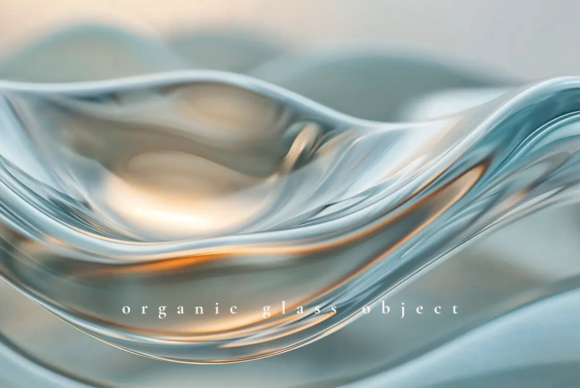 Organic Glass Object 3D - YouWorkForThem