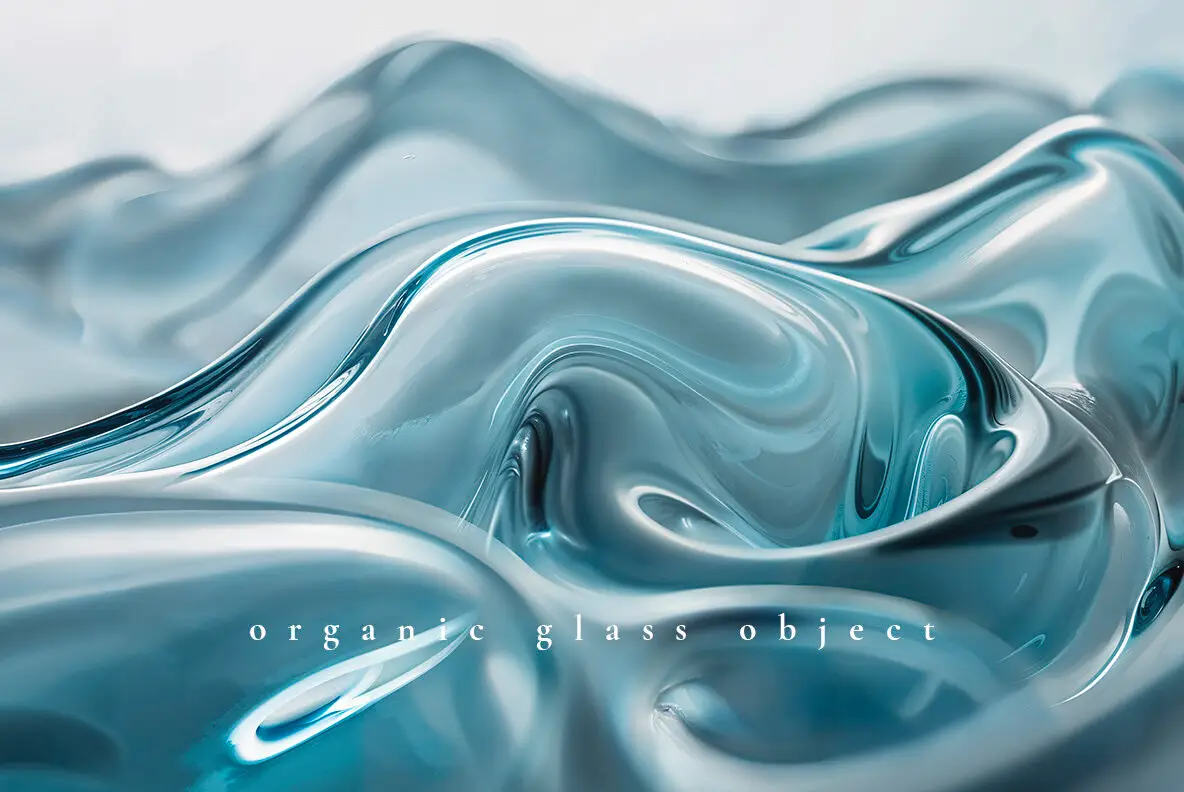 Organic Glass Object 3D - YouWorkForThem