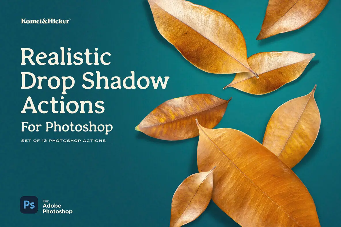 Realistic Drop Shadow Actions for Photoshop - YouWorkForThem