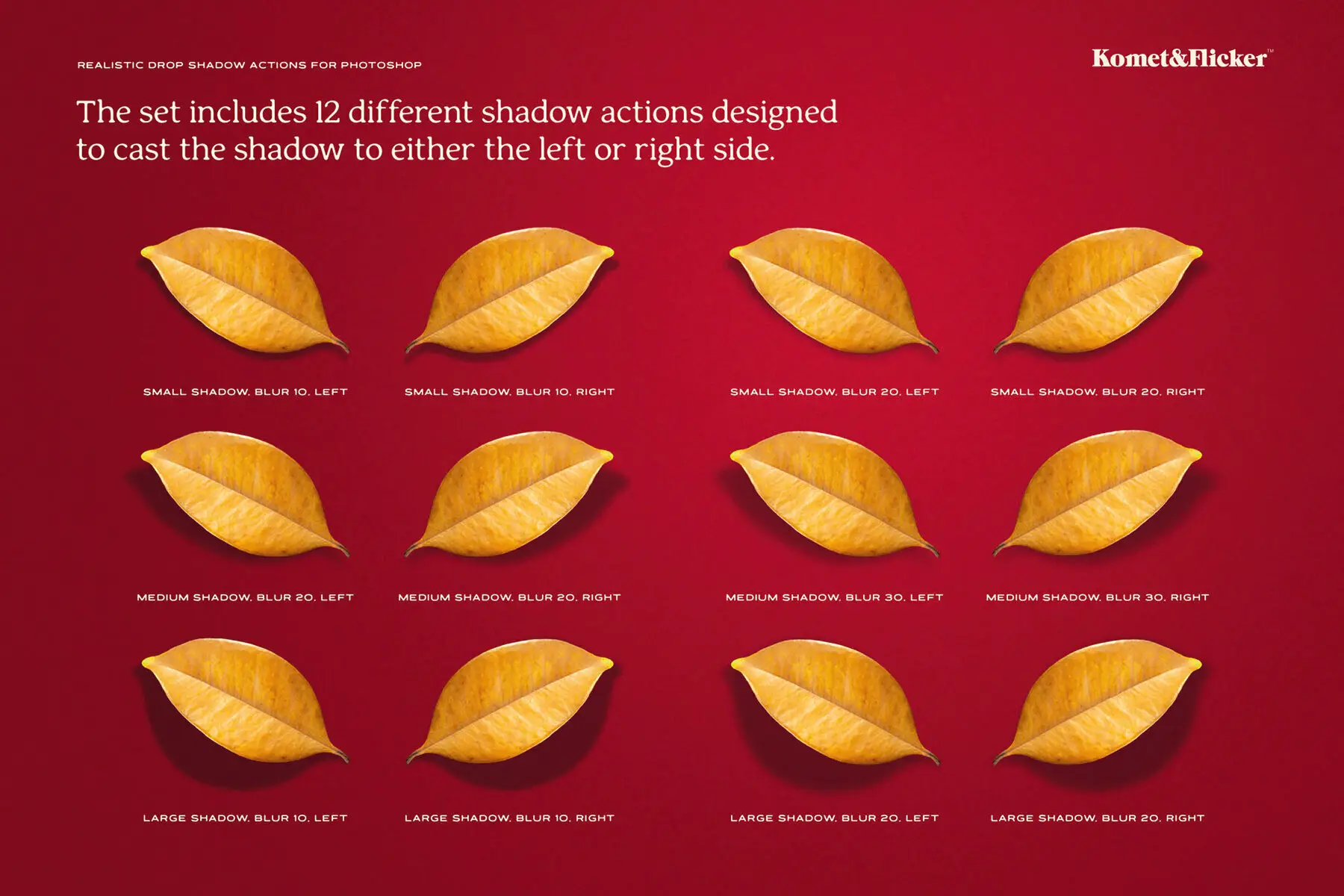 Realistic Drop Shadow Actions for Photoshop - YouWorkForThem