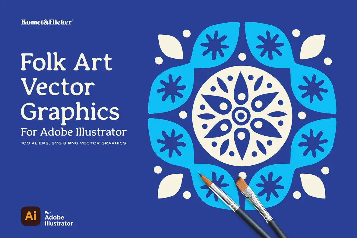 Folk Art Vector Graphics Graphics - YouWorkForThem