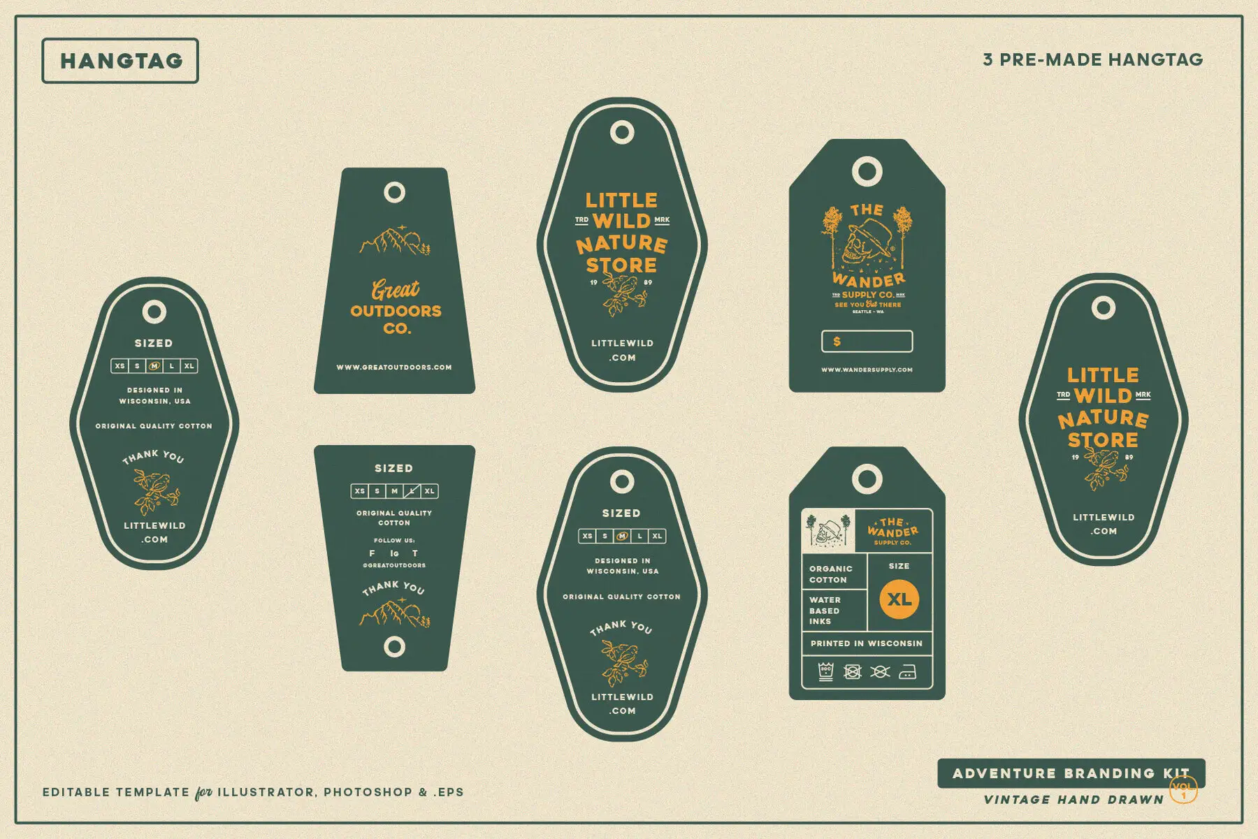 Adventure Branding Kit Logos - YouWorkForThem