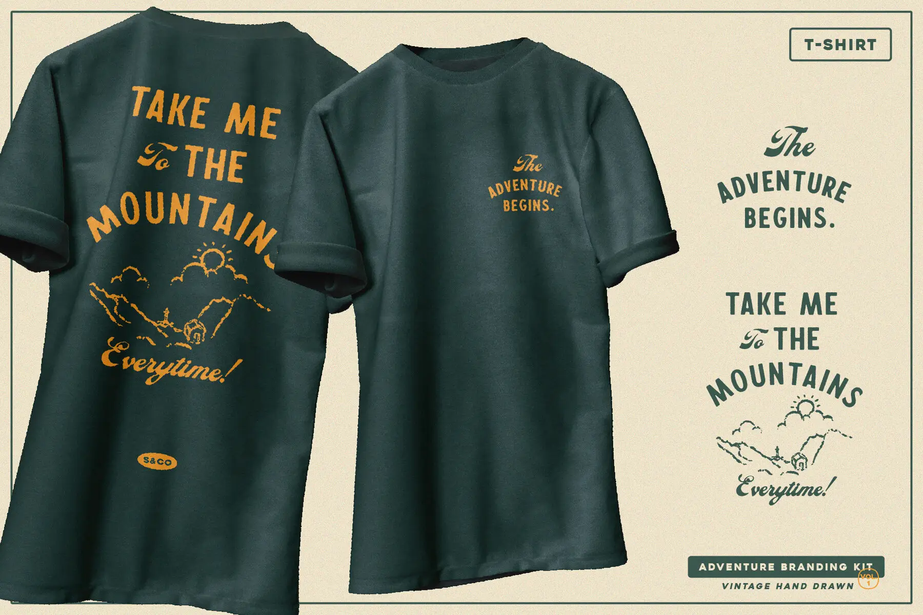 Adventure Branding Kit Logos - YouWorkForThem