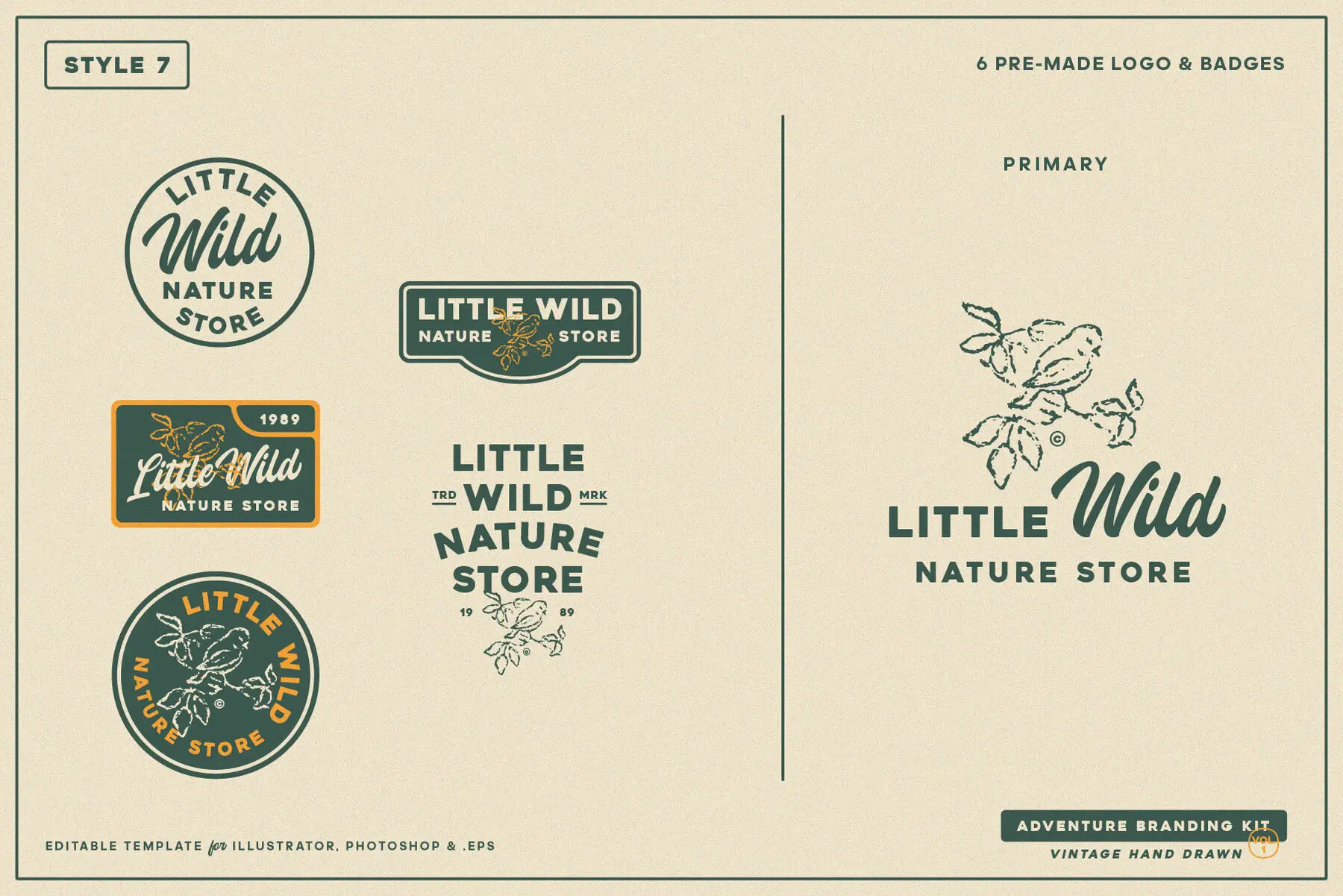 Adventure Branding Kit Logos - YouWorkForThem