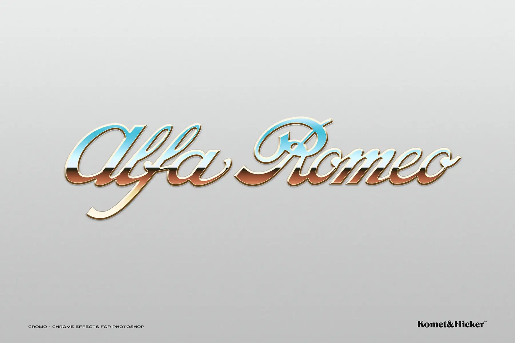Cromo Chrome Type Style for Photoshop - YouWorkForThem