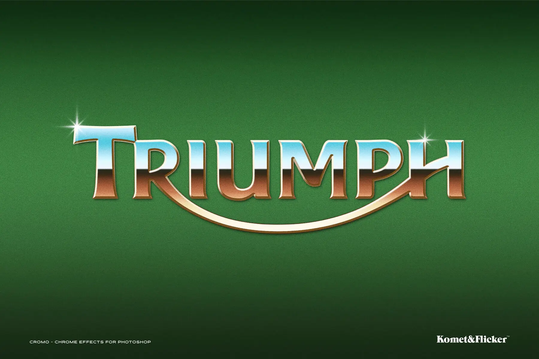 Cromo Chrome Type Style for Photoshop - YouWorkForThem