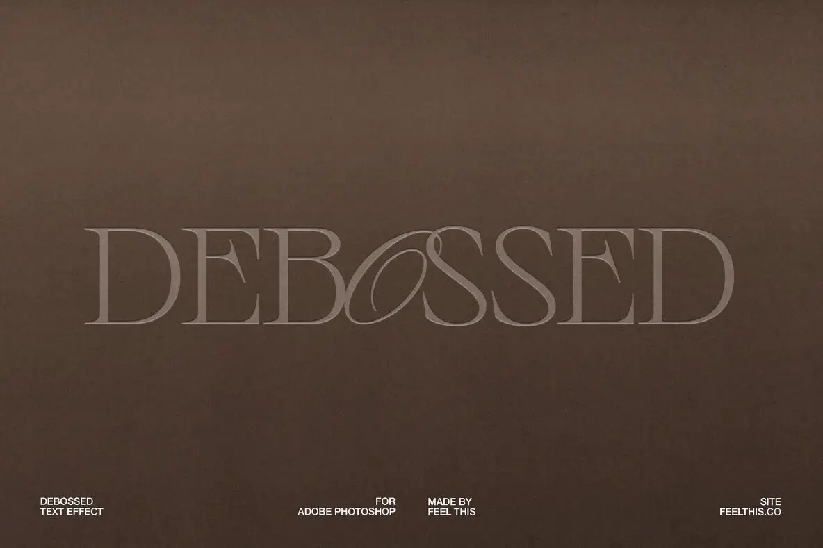 Debossed Paper Text Effect Mockup Graphics - YouWorkForThem